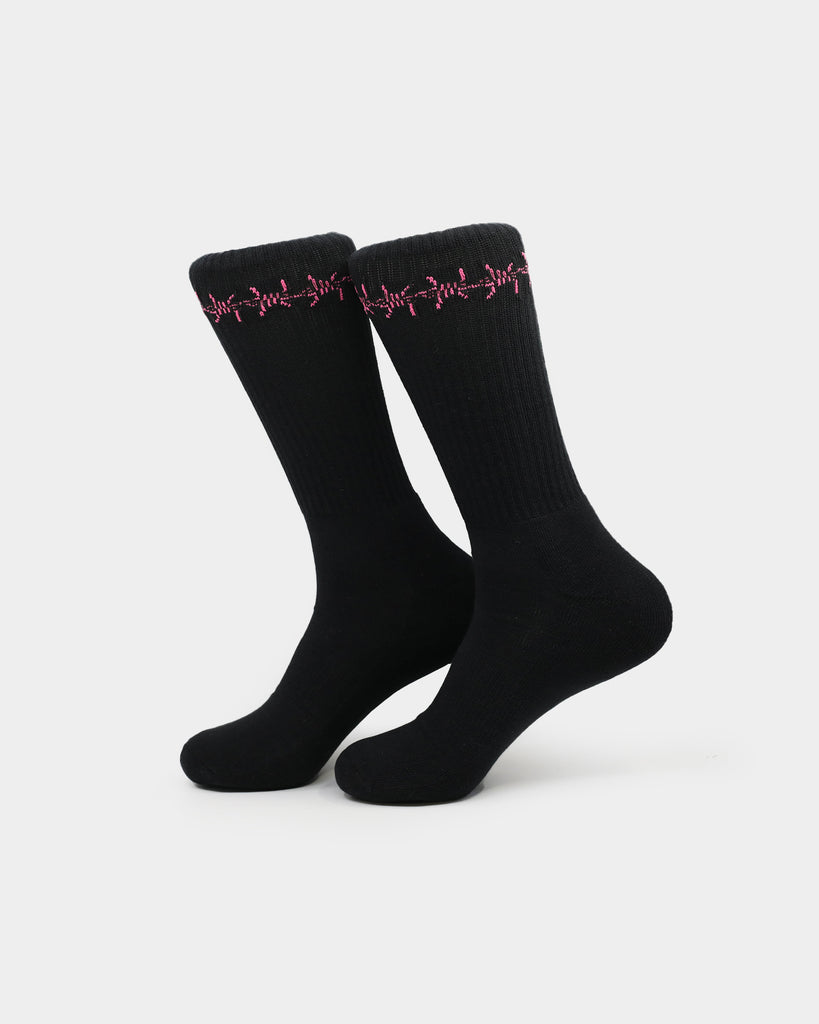 Goat Crew Barbed Wire Socks Black | Culture Kings US