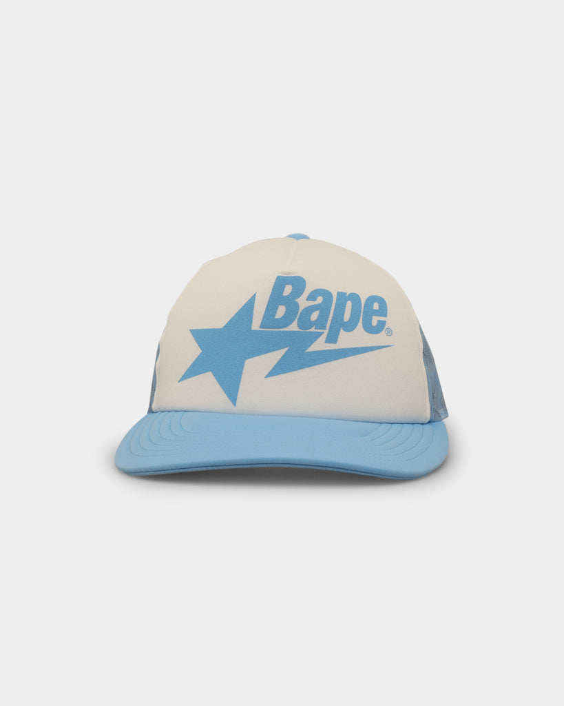 A Bathing Ape Star Mesh Cap Snapback Sky Blue | Culture Kings US