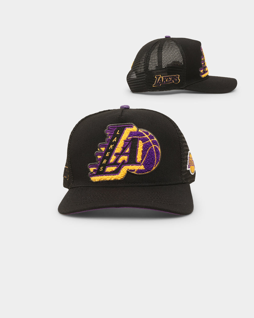 Pro Standard Los Angeles Lakers Mash Up Trucker Snapback Black ...