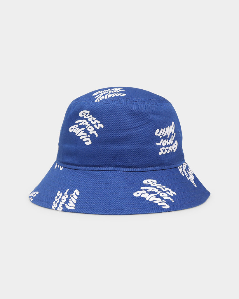 GUESS Originals X J Balvin Bucket Hat Blue | Culture Kings US