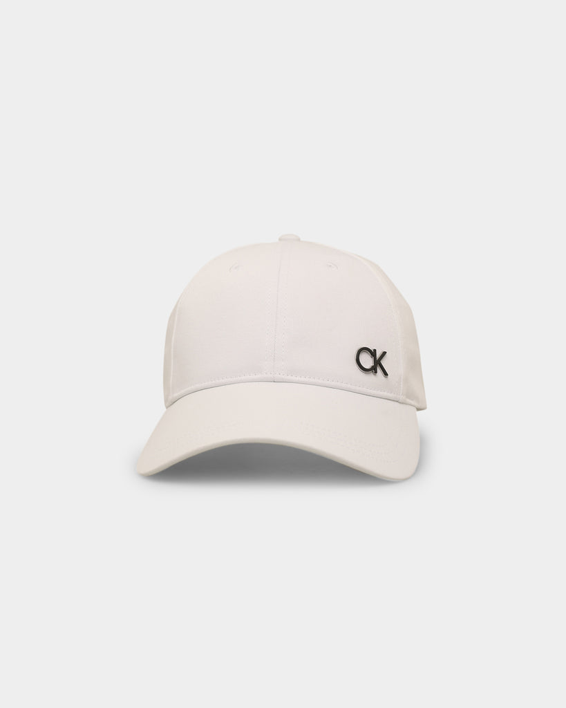 Calvin Klein CK Metal Baseball Cap Bright White | Culture Kings US