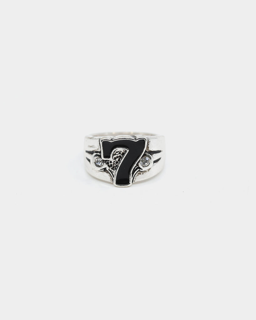 Wild for the Weekend Lucky 7 Ring Silver | Culture Kings US